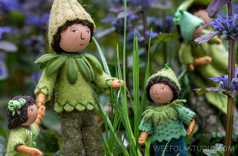 Wee Folk in the bugle weed forest | SALLEY MAVOR