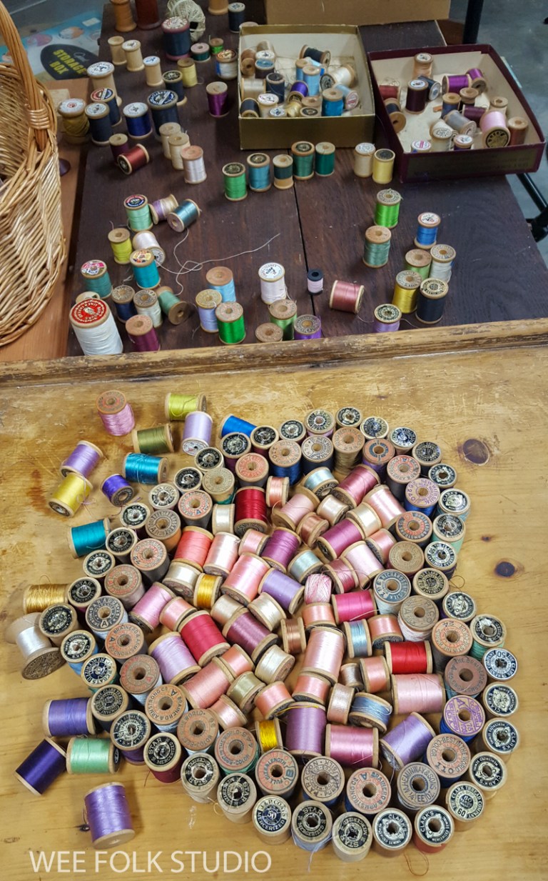 Heirloom Collection – wooden spools of thread | SALLEY MAVOR